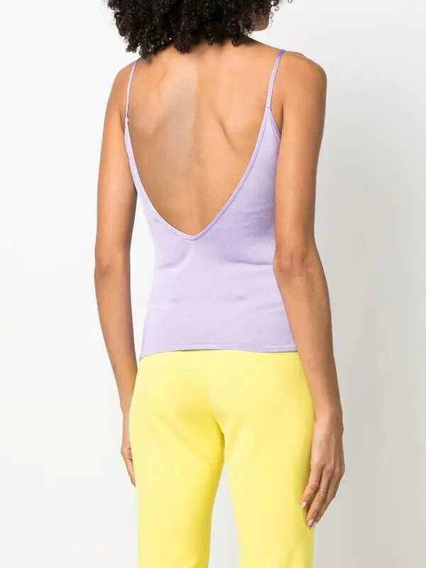 Roberto Cavalli Ruffle-detailed Vest Top