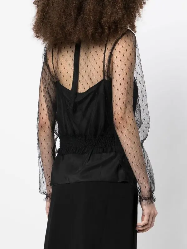 Red Valentino Polka Dot Blouse