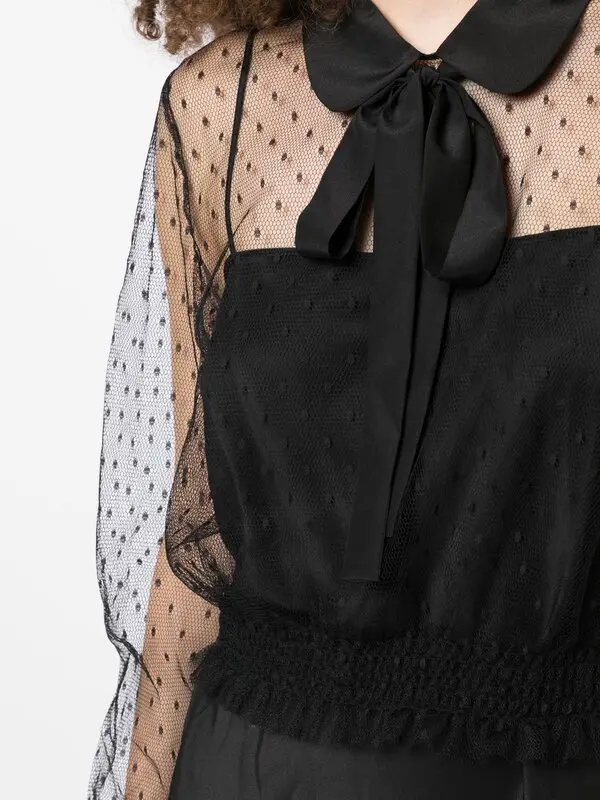 Red Valentino Polka Dot Blouse