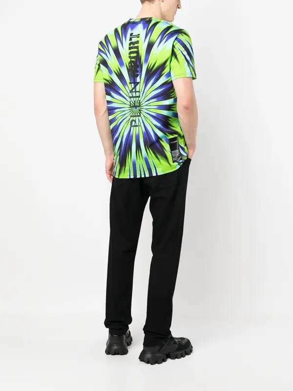 PLEIN SPORT Tie Dye-print Short-sleeved T-shirt
