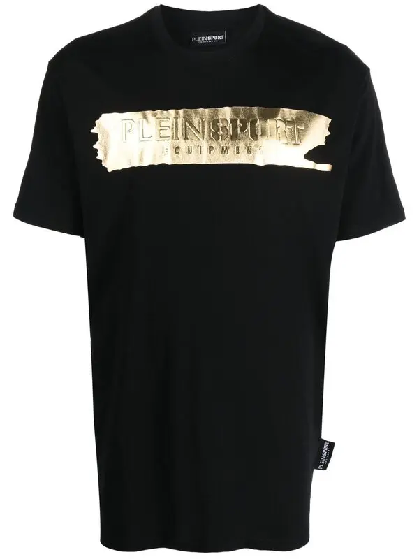 PLEIN SPORT Logo-print Short-sleeved T-shirt - Black