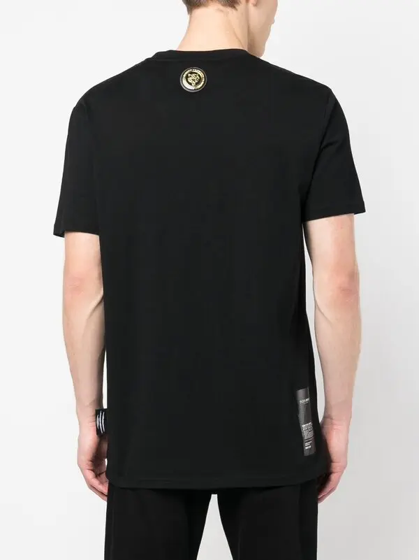 PLEIN SPORT Logo-print Short-sleeved T-shirt - Black