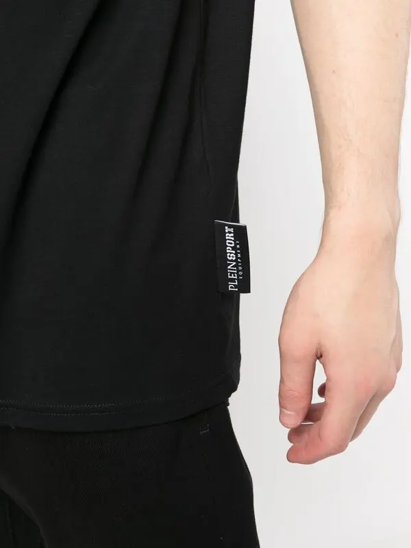 PLEIN SPORT Logo-print Short-sleeved T-shirt - Black