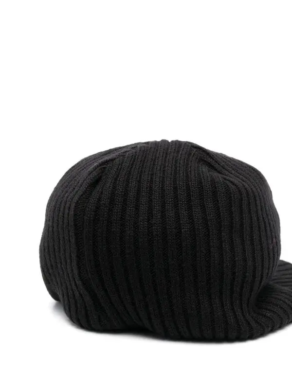 Undercover Ribbed-knit Bakerboy Cap
