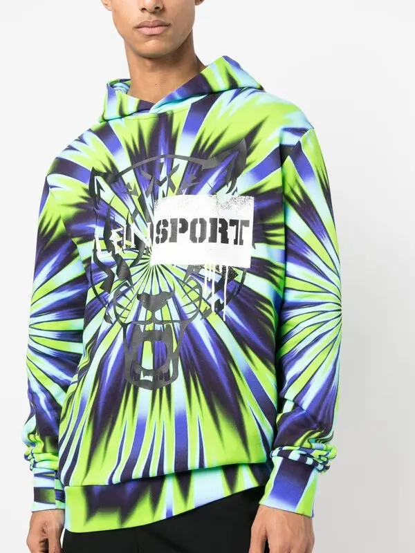 PLEIN SPORT Tie-dye Pullover Hoodie