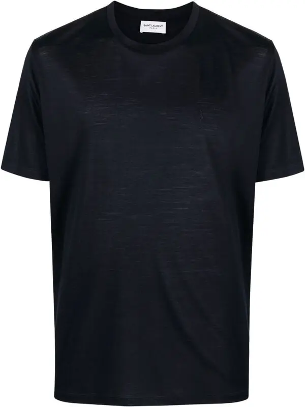 Saint Laurent Crew Neck Cotton T-shirt