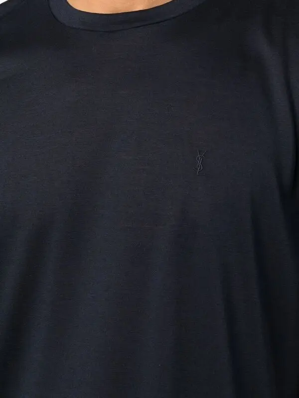 Saint Laurent Crew Neck Cotton T-shirt