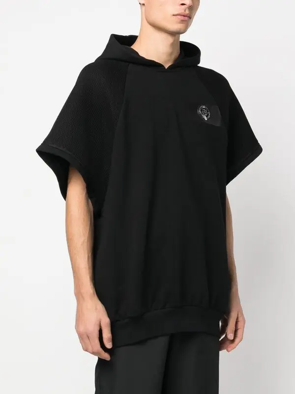 PLEIN SPORT Logo-print Short-sleeved Hoodie
