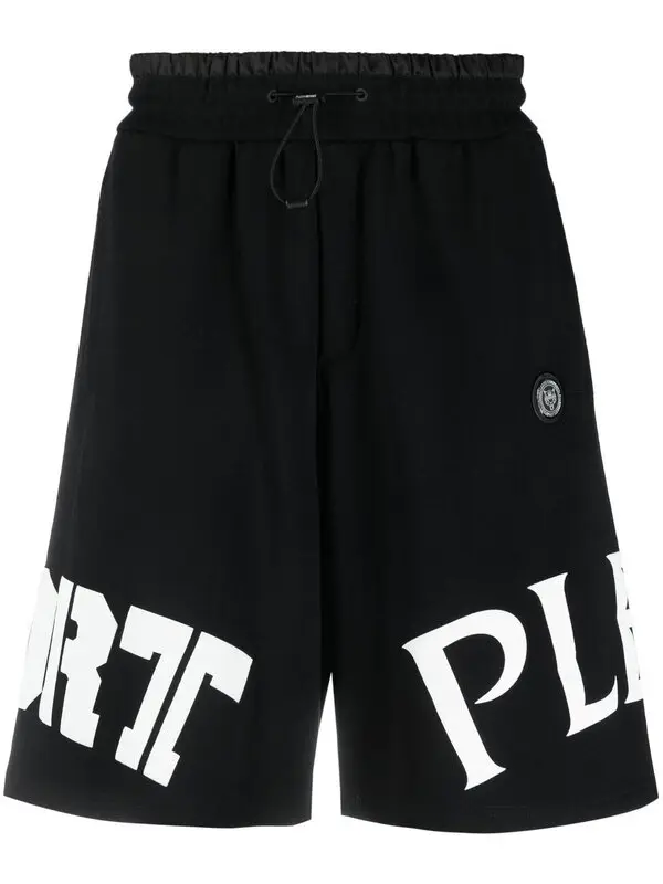 PLEIN SPORT Logo-print Track Shorts