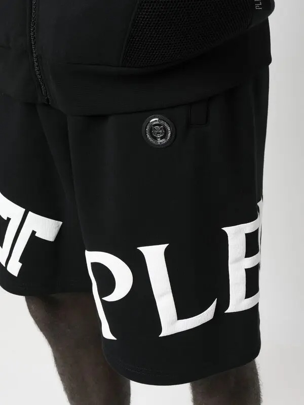 PLEIN SPORT Logo-print Track Shorts
