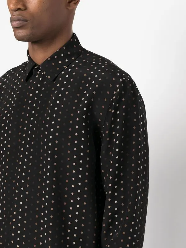 Saint Laurent Polka-dot Print Shirt