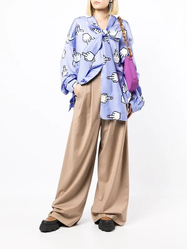 Natasha Zinko High-waisted Wide-leg Trousers