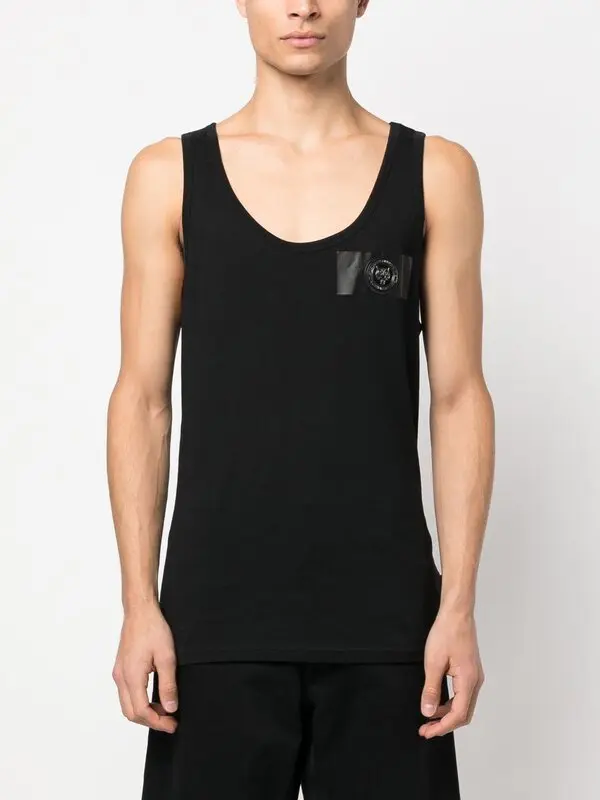 PLEIN SPORT Logo-patch Tank Top