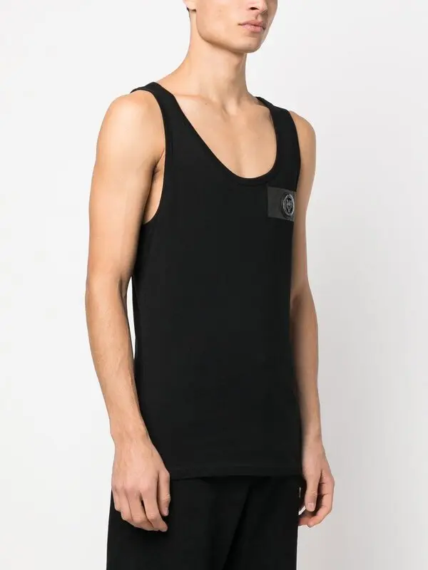 PLEIN SPORT Logo-patch Tank Top