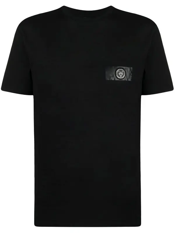 PLEIN SPORT Tiger-print Short-sleeved T-shirt - Black