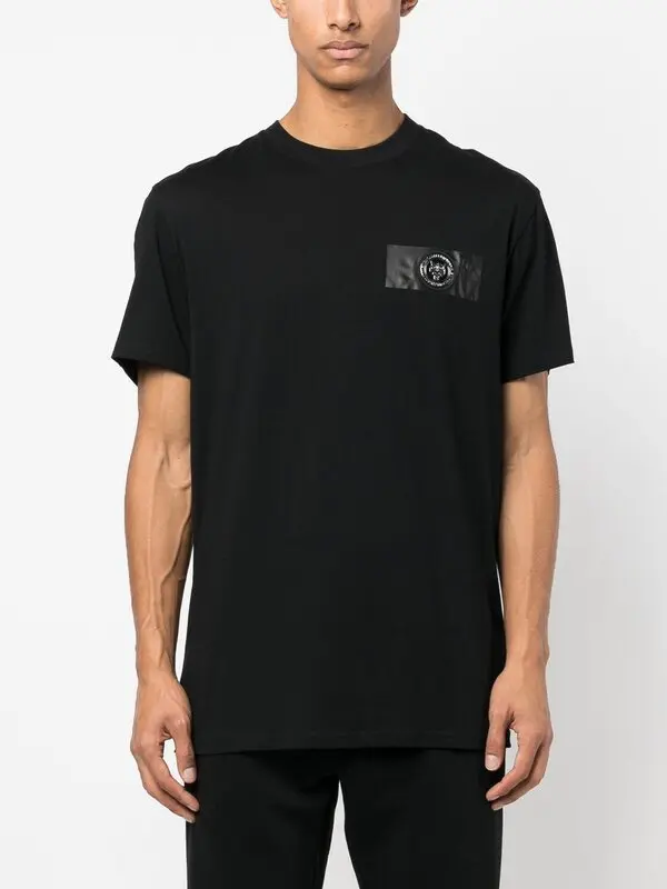 PLEIN SPORT Tiger-print Short-sleeved T-shirt - Black