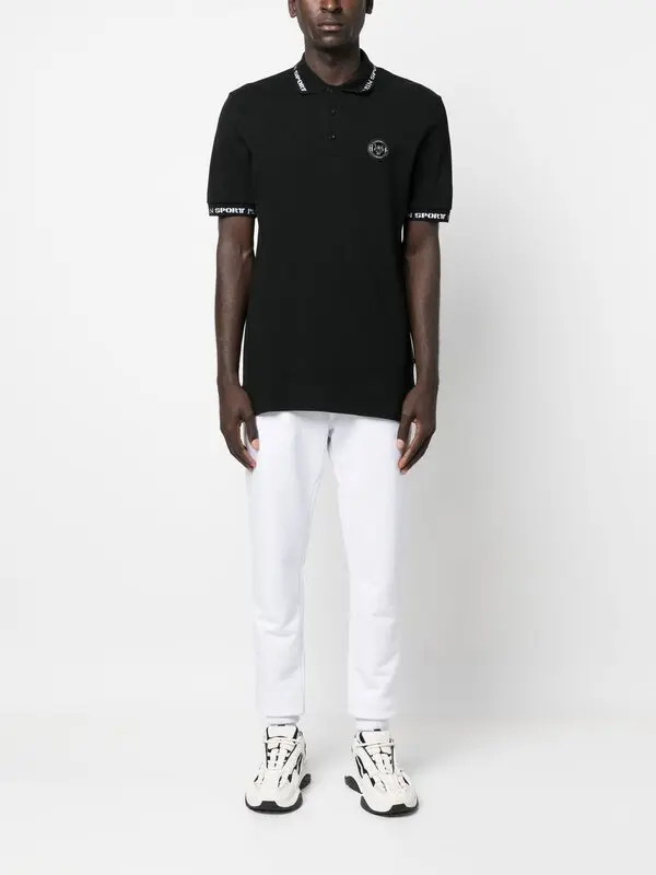 PLEIN SPORT Tiger-print Short-sleeved Polo Shirt