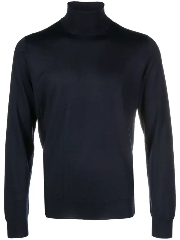 Corneliani Roll-neck Jumper - Blue