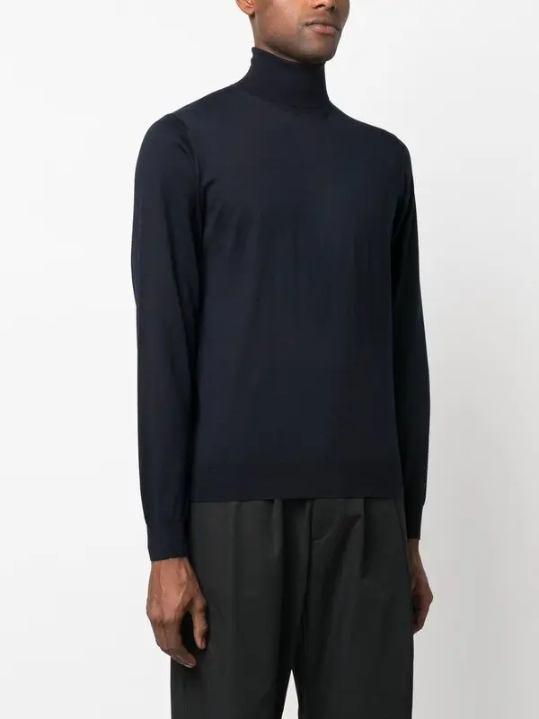 Corneliani Roll-neck Jumper - Blue