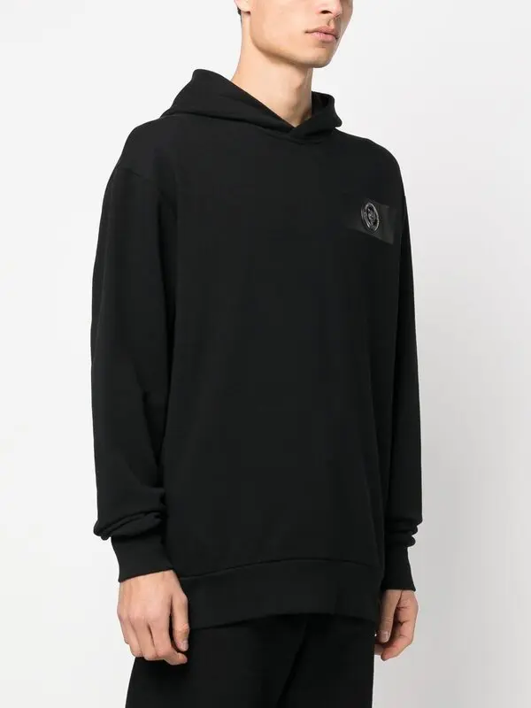 PLEIN SPORT Logo-patch Long-sleeved Hoodie