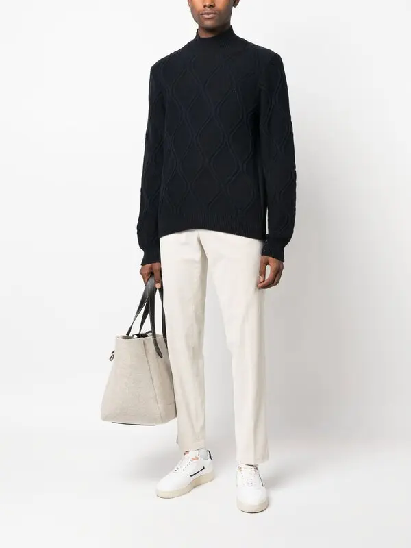 Corneliani Cable-knit Turtleneck Jumper