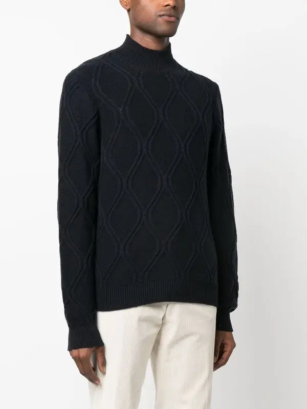 Corneliani Cable-knit Turtleneck Jumper