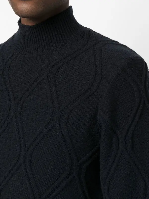 Corneliani Cable-knit Turtleneck Jumper