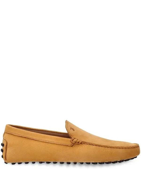 TOD'S Slip-on Leather Loafers - Yellow