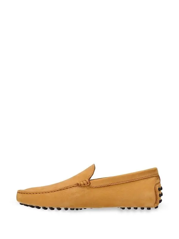 TOD'S Slip-on Leather Loafers - Yellow