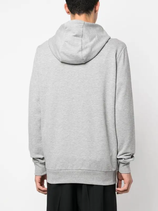 PLEIN SPORT Scratch-print Zipped Hoodie - Grey