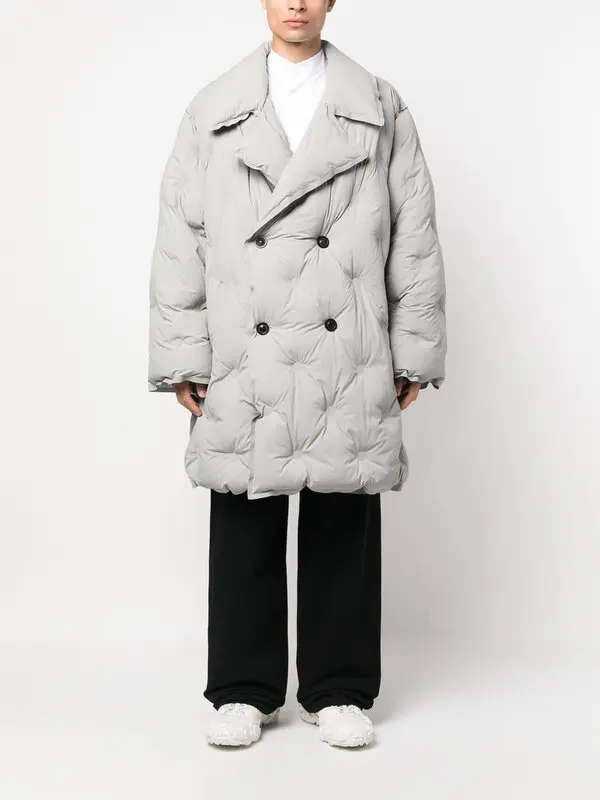 MAISON MARGIELA Peak Lapel Padded Coat