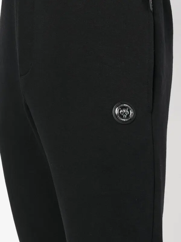 PLEIN SPORT Logo-patch Track Pants - Black