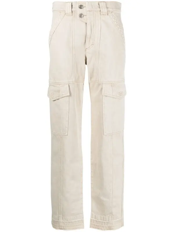 MARANT ETOILE Vayoneo Cargo Jeans - Neutrals