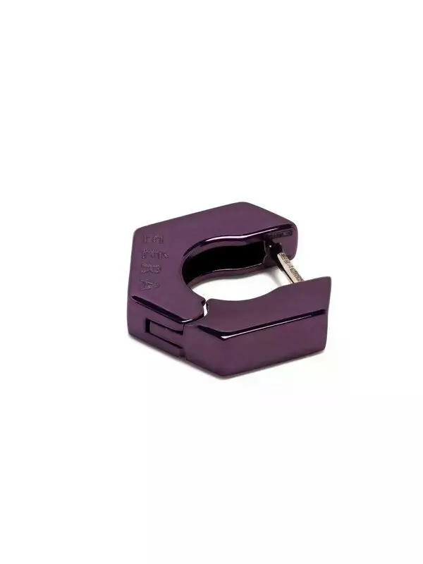 EERA Mini Dado Huggie Hoop Earring - Purple