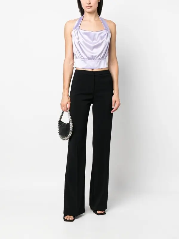 Pinko Silk Halterneck Top - Purple