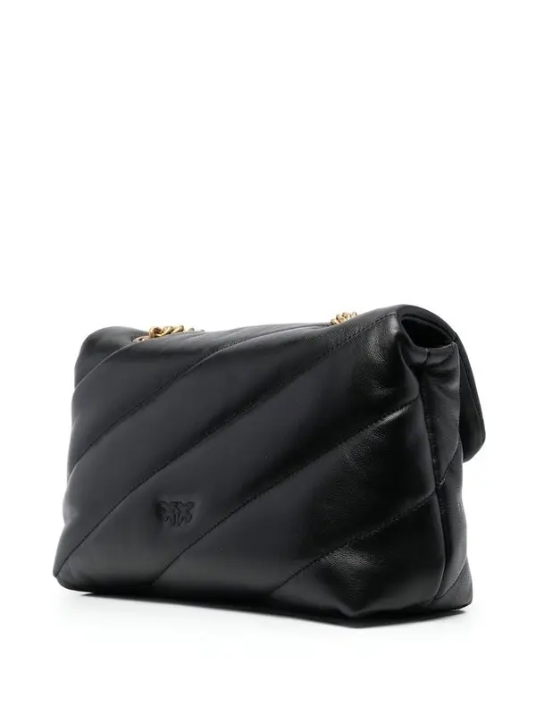 Pinko Love Birds Detail Shoulder Bag - Black