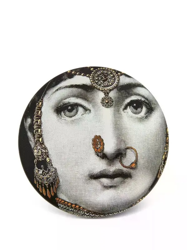 FORNASETTI Tema E Variazioni N. 228 Wall Plate - Black