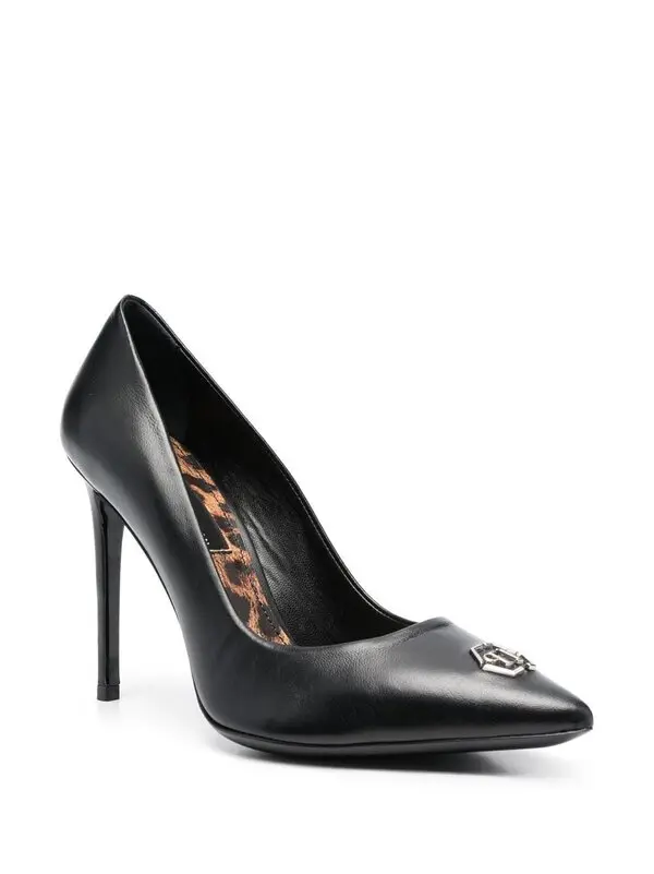 Philipp Plein Logo-plaque Heeled Pumps