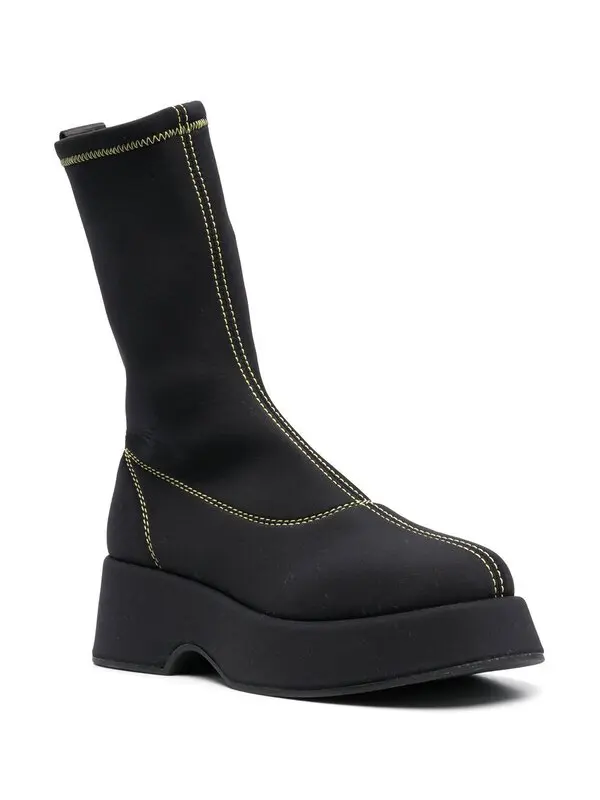 GANNI Retro Flatform Ankle Boots