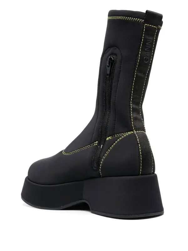 GANNI Retro Flatform Ankle Boots