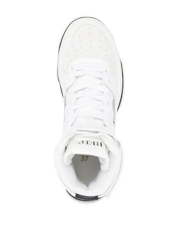 Red Valentino Logo High-top Sneakers - Black