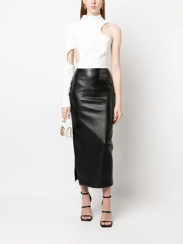 MONOT One-shoulder Cropped Top
