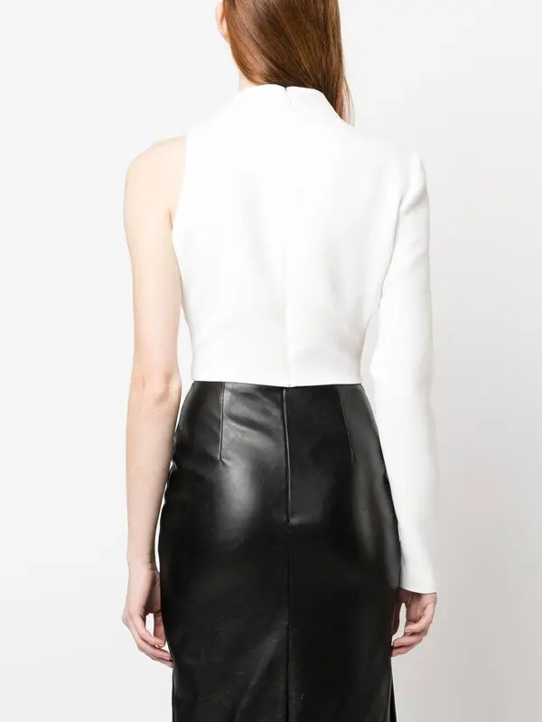 MONOT One-shoulder Cropped Top