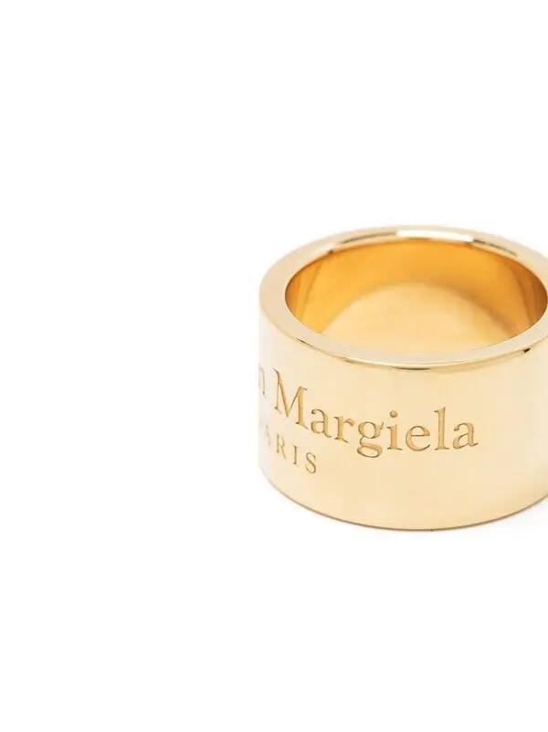 MAISON MARGIELA Logo-engraved Band Ring