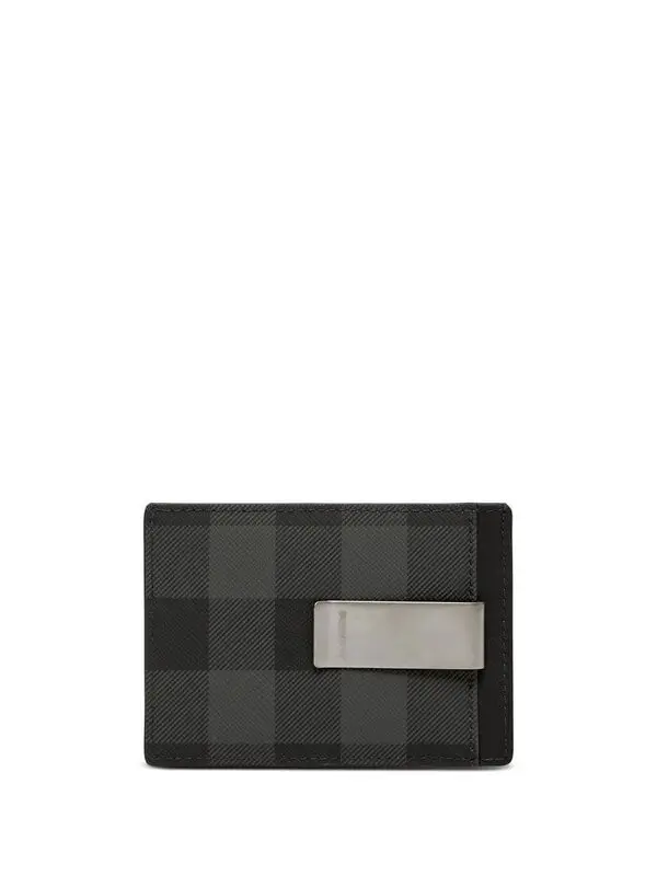 Burberry Checked Clip-card Case