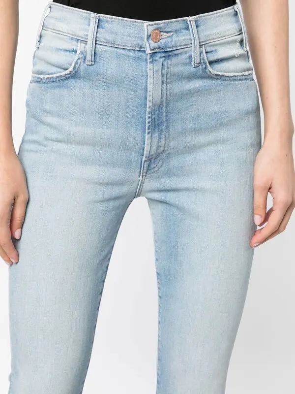 MOTHER High-rise Bootcut Ankle Jeans