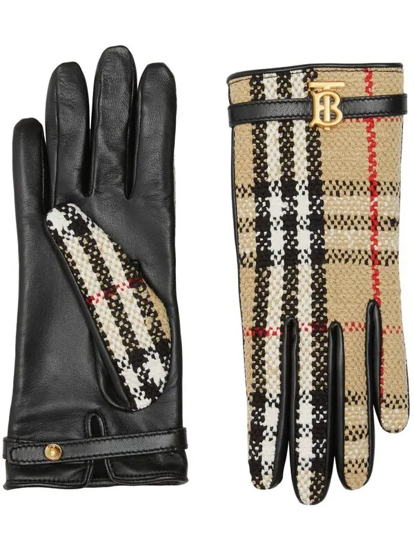 Burberry Vintage Check Bouclé Gloves