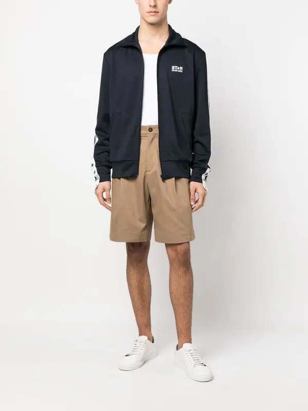 GOLDEN GOOSE Wide-leg Bermuda Shorts - Neutrals