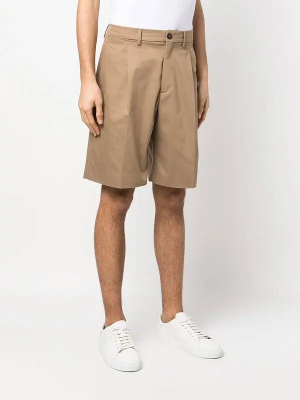 GOLDEN GOOSE Wide-leg Bermuda Shorts - Neutrals