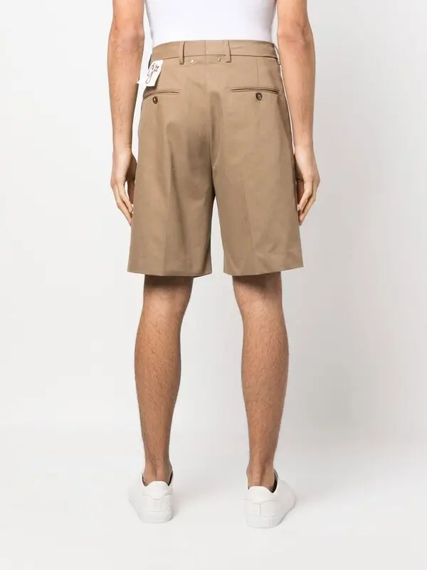 GOLDEN GOOSE Wide-leg Bermuda Shorts - Neutrals